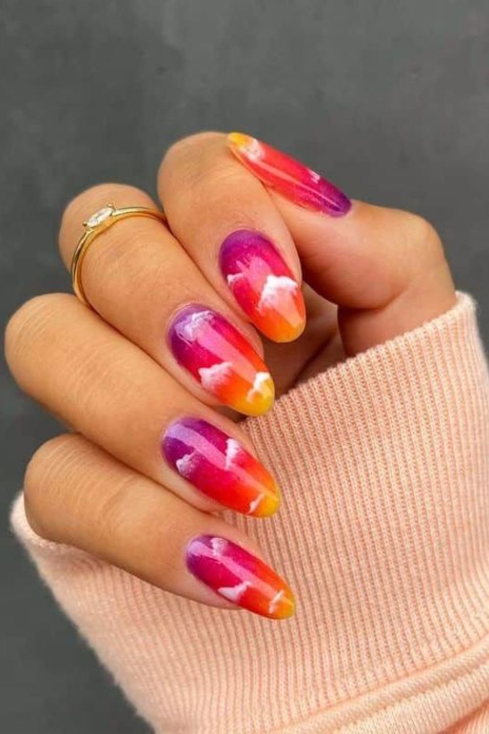 16 Orange Ombre Nails That Are Trendy In 2025