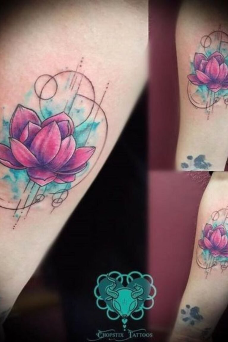 25 Lotus Flower Tattoos For Women To Get In 2024