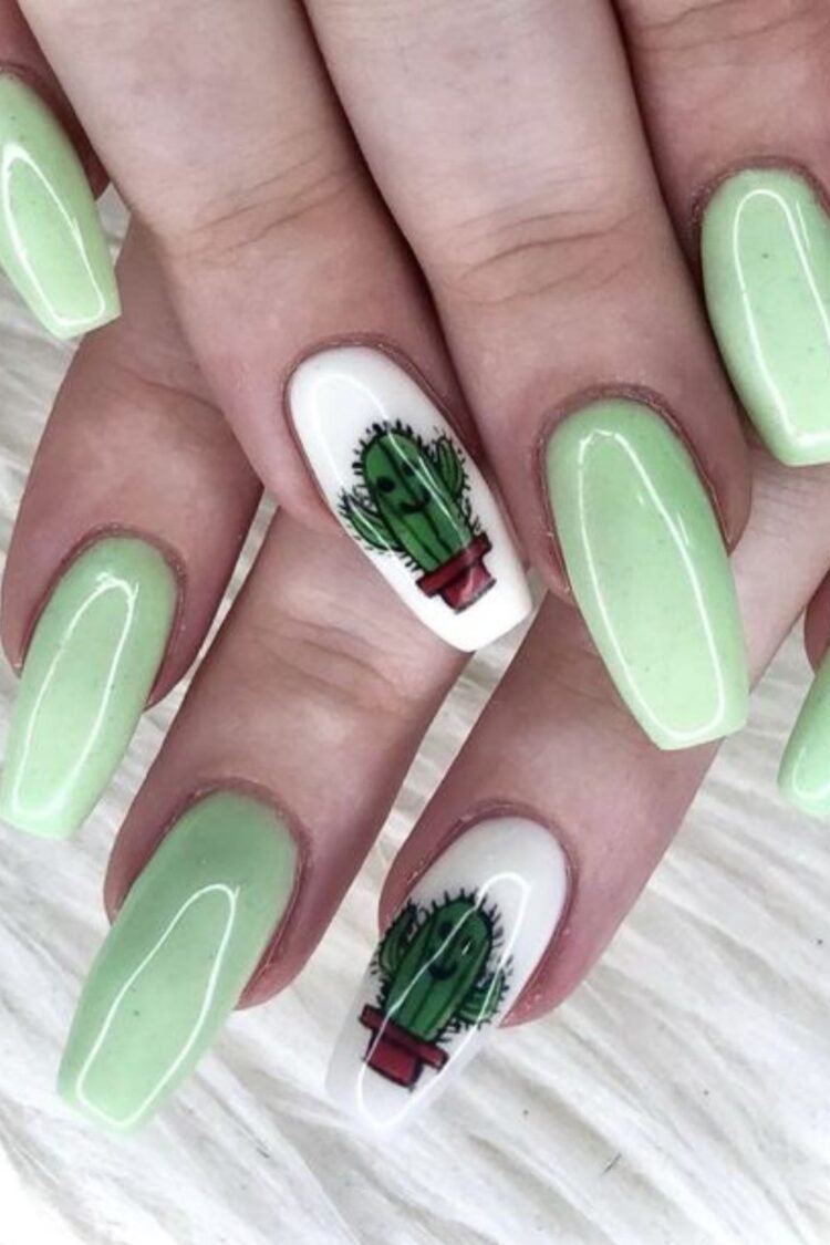 Top 15 Cactus Nails For The Cute Summer Look In 2024