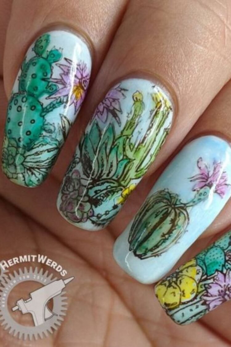 Top 15 Cactus Nails For The Cute Summer Look In 2024