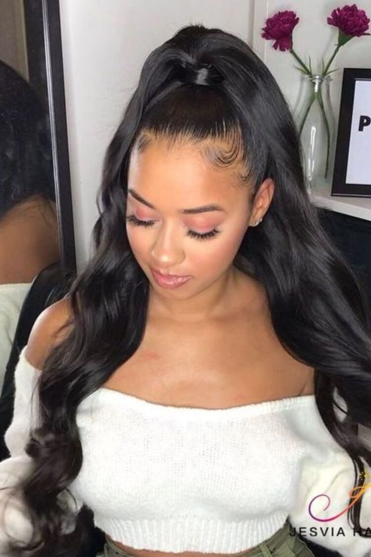 14 Half Up Half Down Hairstyles For Black-Haired Women To Try In 2025