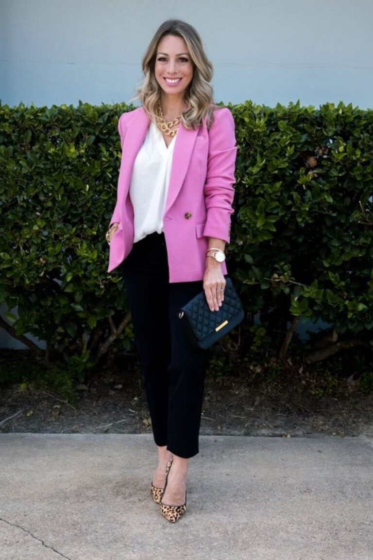 25 Chic Pink Blazer Outfit Ideas For Trendy Style