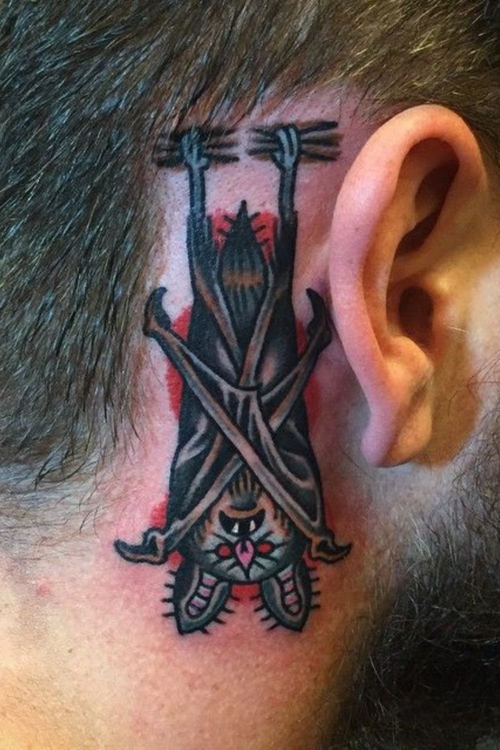 15 Bat Neck Tattoo Ideas For Dark Elegance