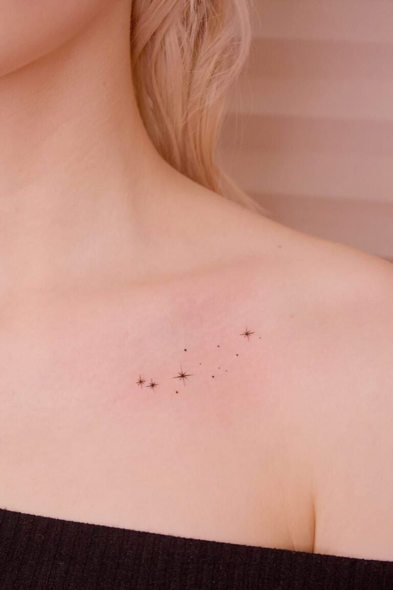 26 Celestial Star Neck Tattoo Ideas For Beauty