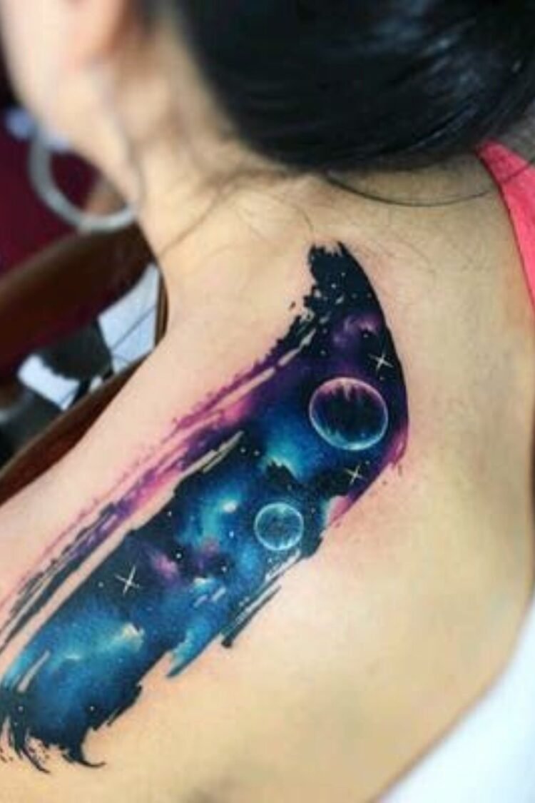 26 Celestial Star Neck Tattoo Ideas For Beauty