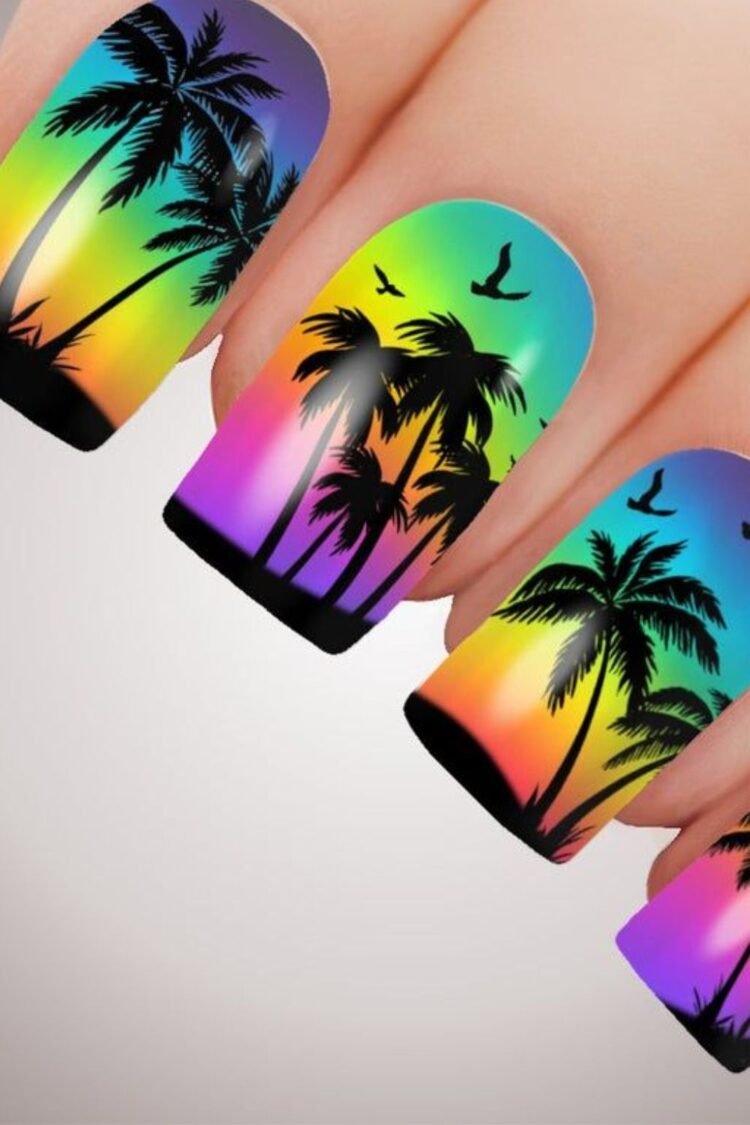 30 Chic Tropical Nail Designs For Island Vibes
