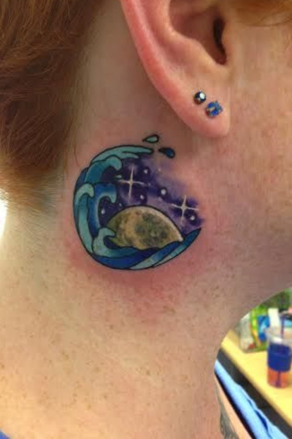 26 Celestial Star Neck Tattoo Ideas For Beauty