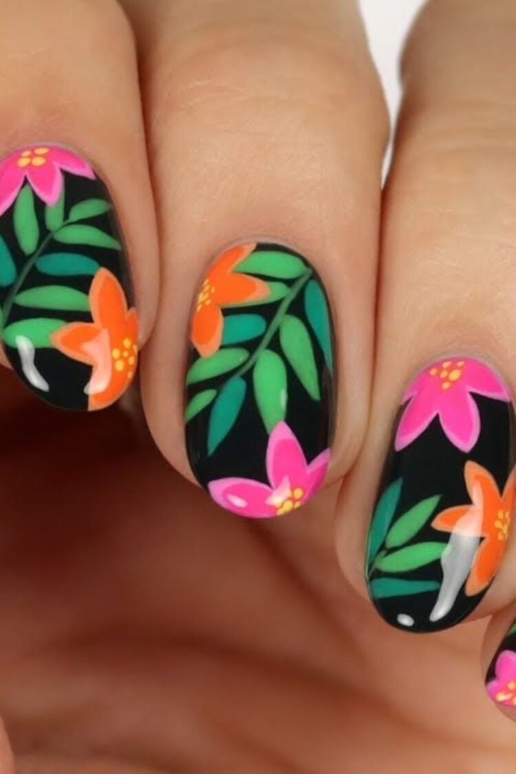 30 Chic Tropical Nail Designs For Island Vibes