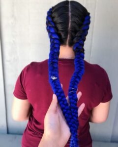 16 Best Blue & Black Braids For Black Women