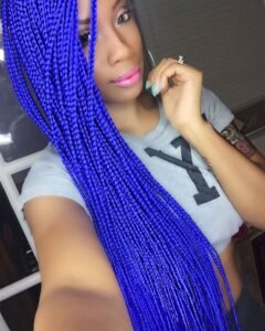 16 Best Blue & Black Braids For Black Women