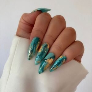 20 Flattering Teal Nail Designs To Fall In Love With