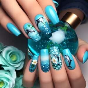 15 Trendy Aqua Nail Designs Best For Every Season