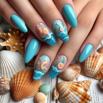 15 Trendy Aqua Nail Designs Best For Every Season