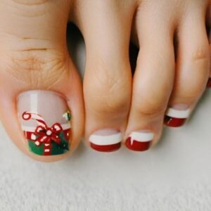 15 Festive Christmas Toe Nail Designs to Spark Your Holiday Spirit