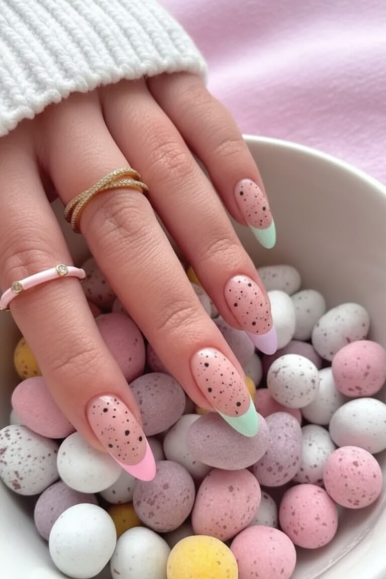 21 Gorgeous French Tip Easter Nails For A Polished Look