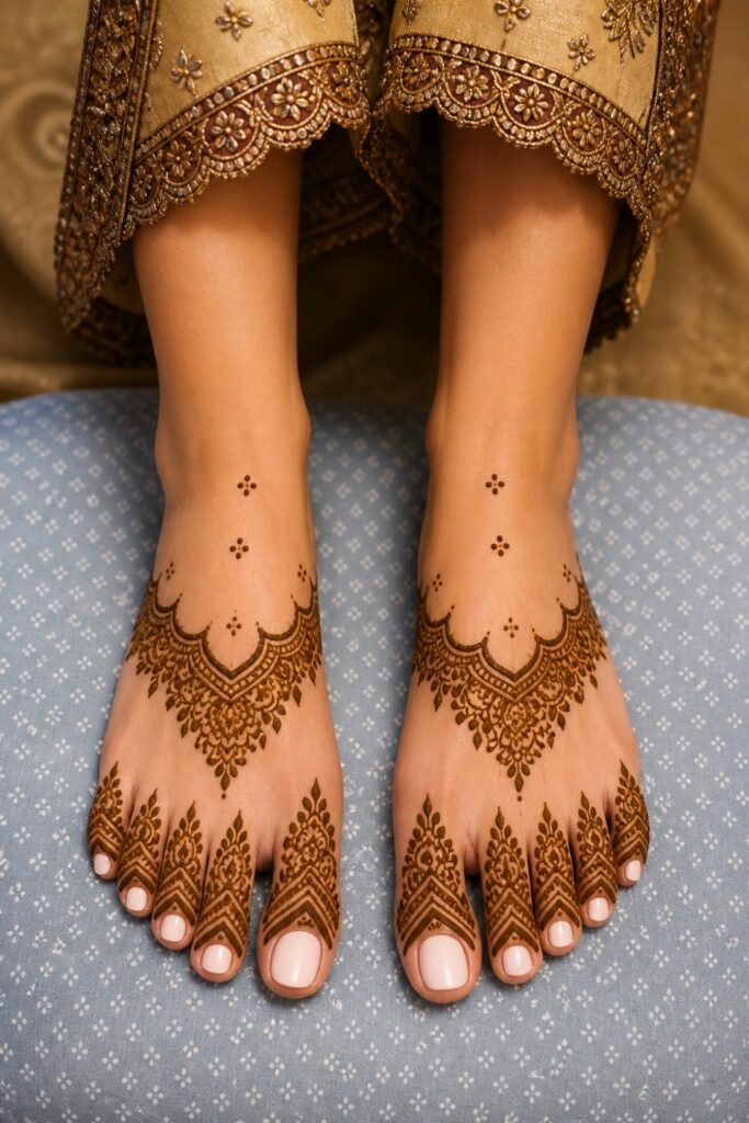 16 Foot Mehndi Designs That Make Your Feet Look Beautiful